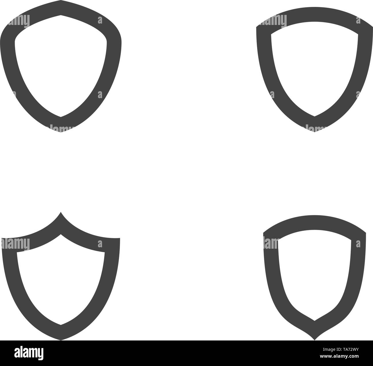 shield vector illustration design template Stock Vector Image & Art - Alamy