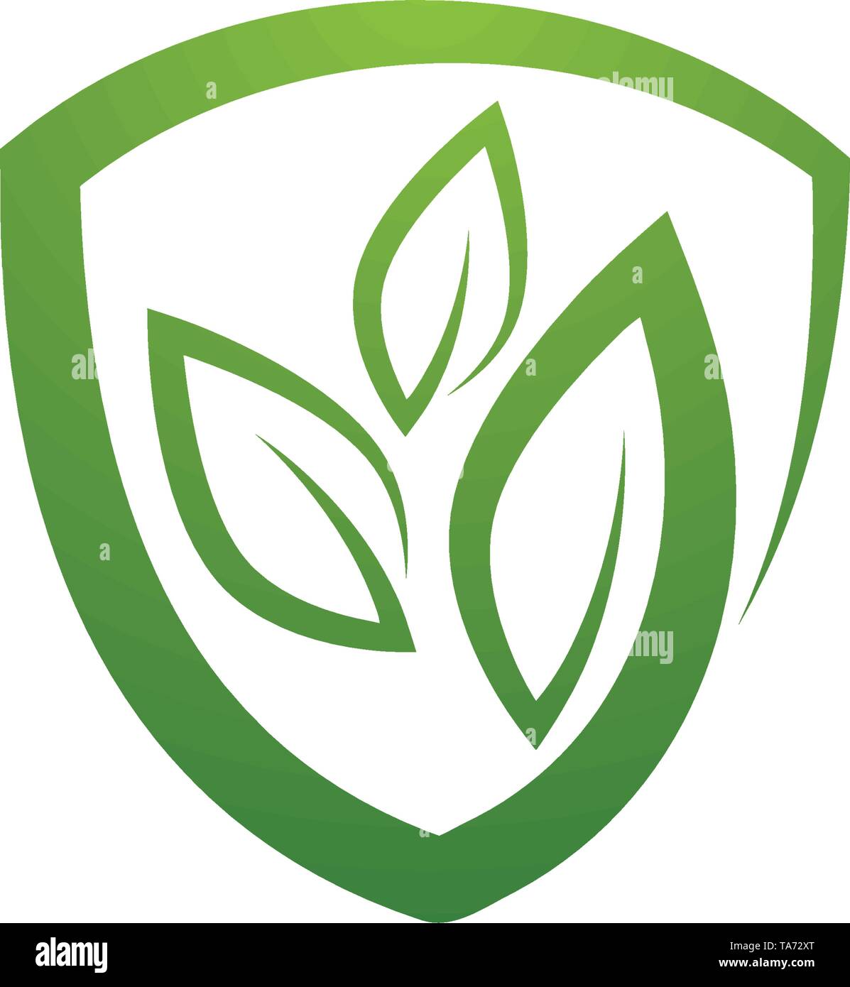 Eco shield vector illustration design template Stock Vector Image & Art ...