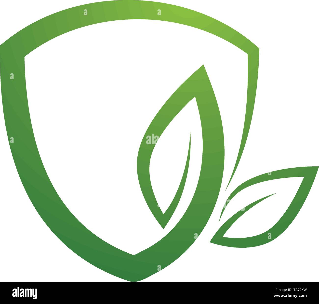 Eco shield vector illustration design template Stock Vector Image & Art ...