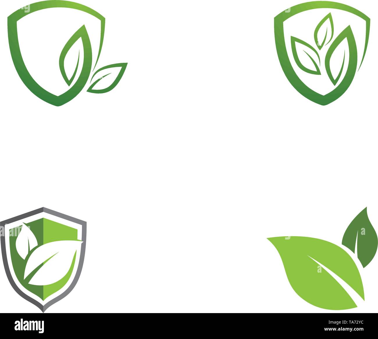 Eco shield vector illustration design template Stock Vector Image & Art ...