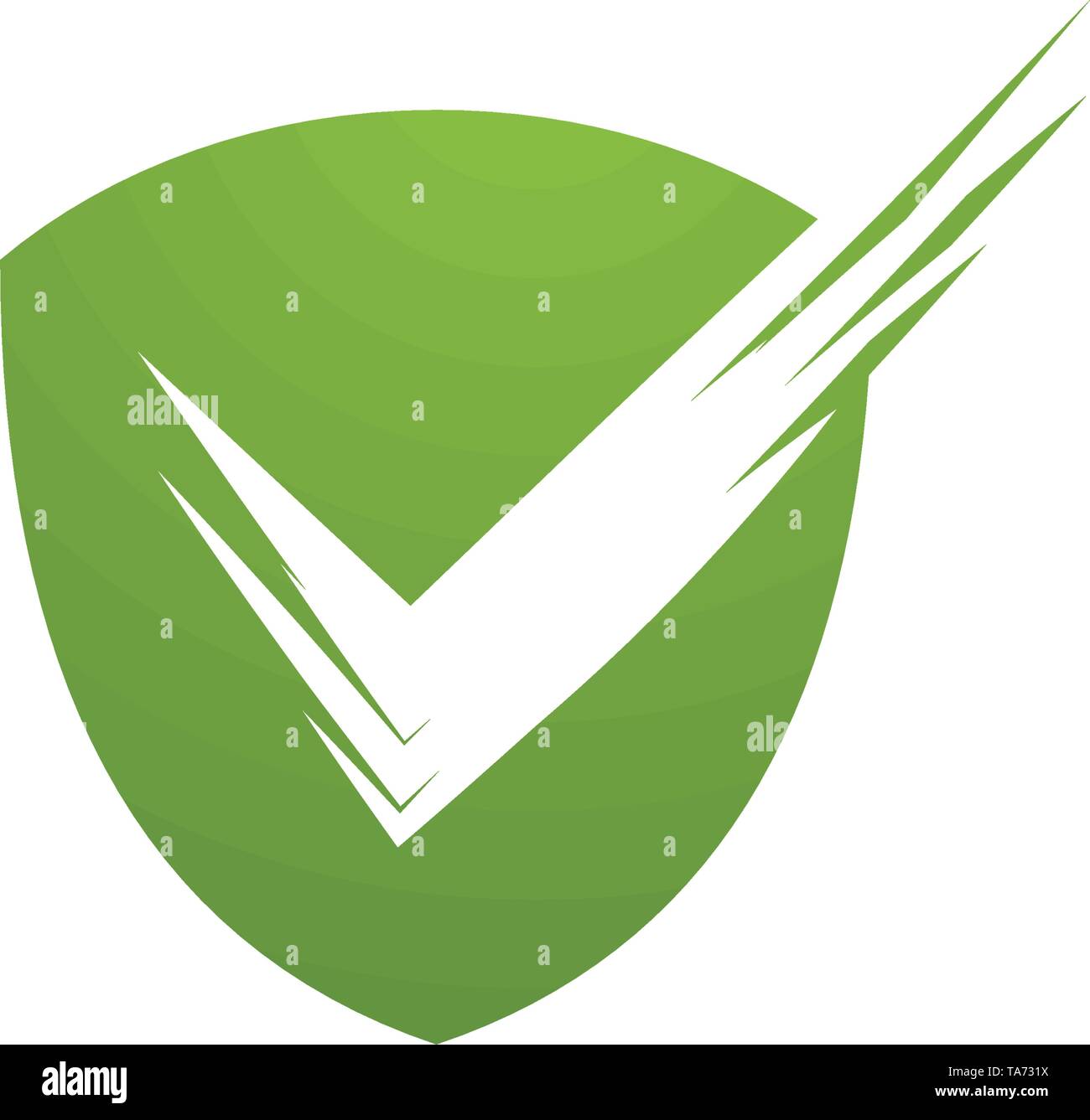 Shield check mark logo hi-res stock photography and images - Alamy