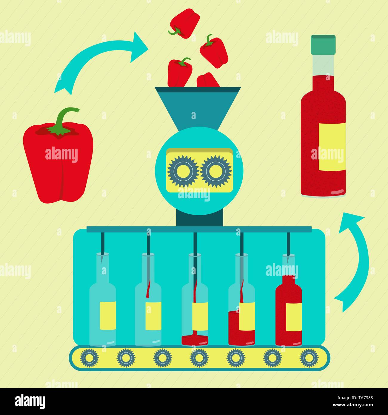 Herbal processing Stock Vector Images - Alamy