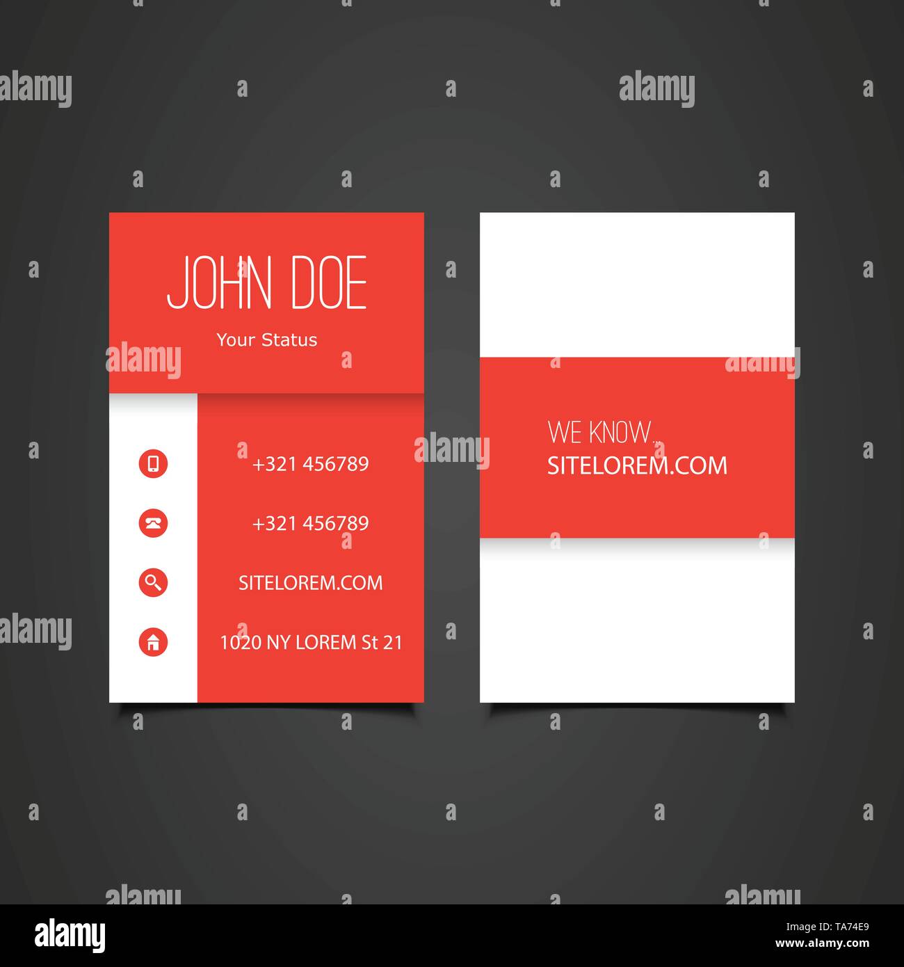 Identity card back side hi-res stock photography and images - Alamy