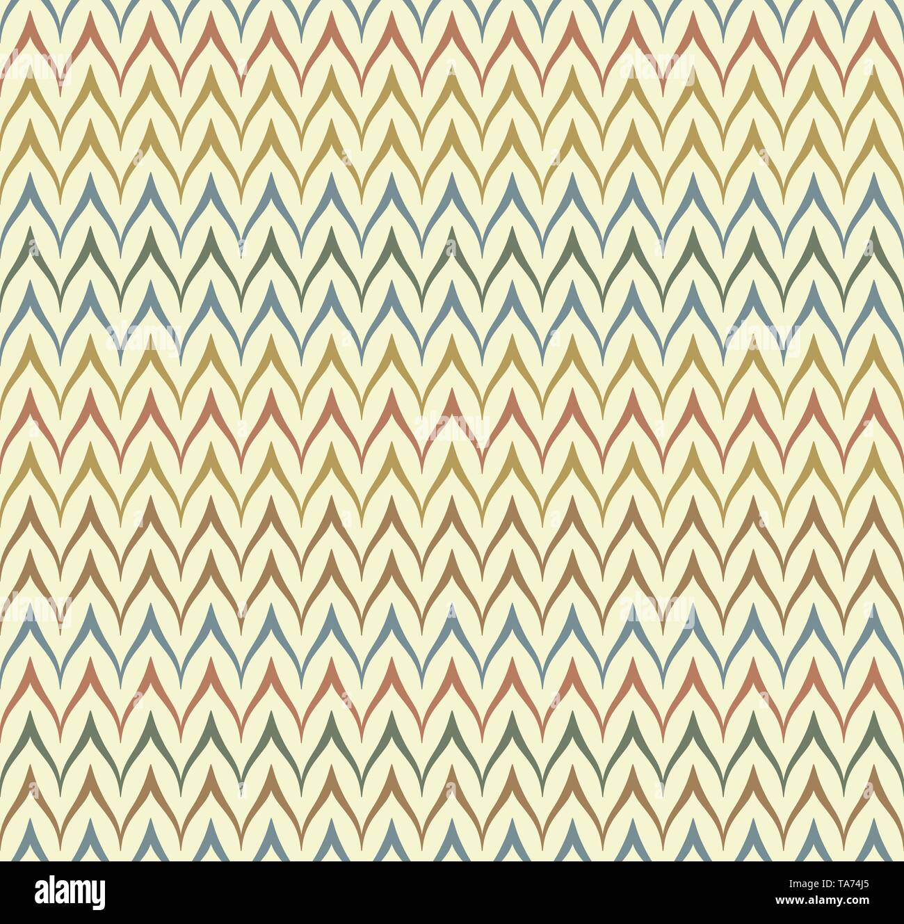 Seamless ethnic textile seamless vector pattern. Geometric thin zig zag ...