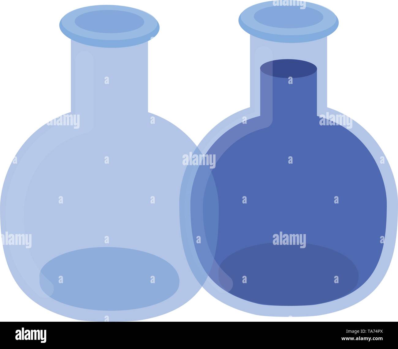 Chemical laboratory instruments glassware Stock Vector Images - Alamy