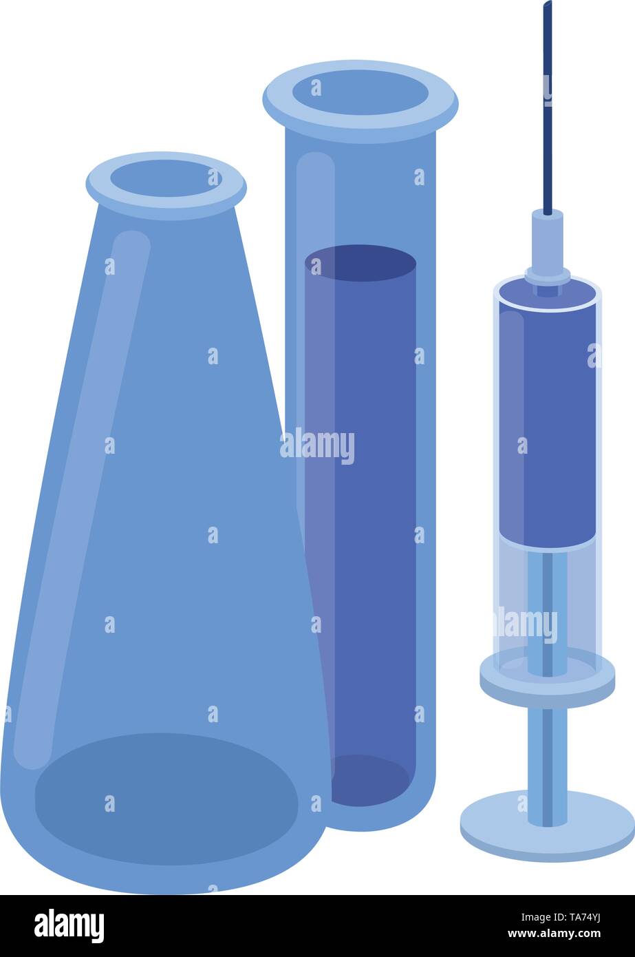 laboratory instruments in white background Stock Vector Image & Art - Alamy