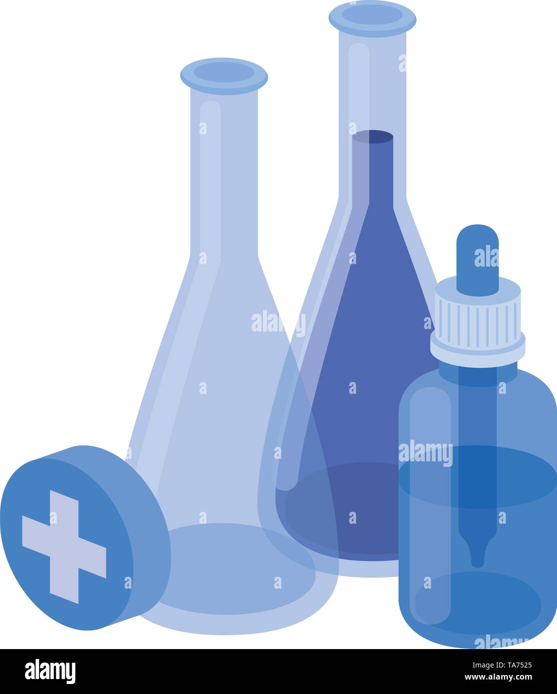 laboratory instruments in white background Stock Vector Image & Art - Alamy