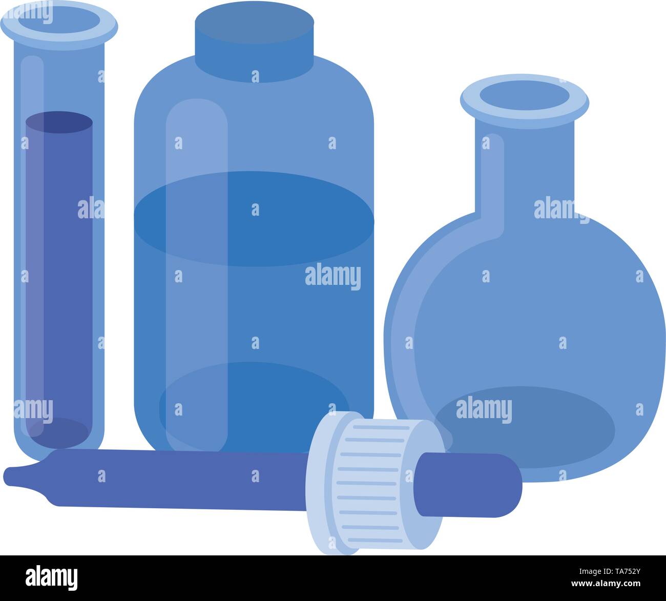 laboratory instruments in white background Stock Vector Image & Art - Alamy