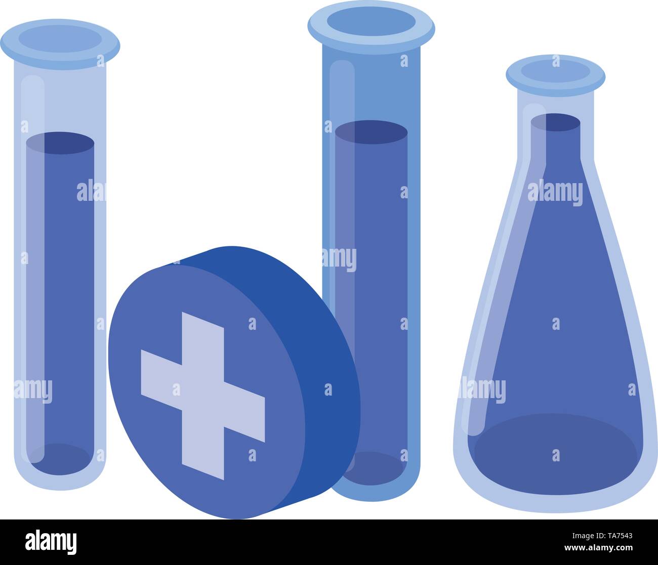 laboratory instruments in white background Stock Vector Image & Art - Alamy