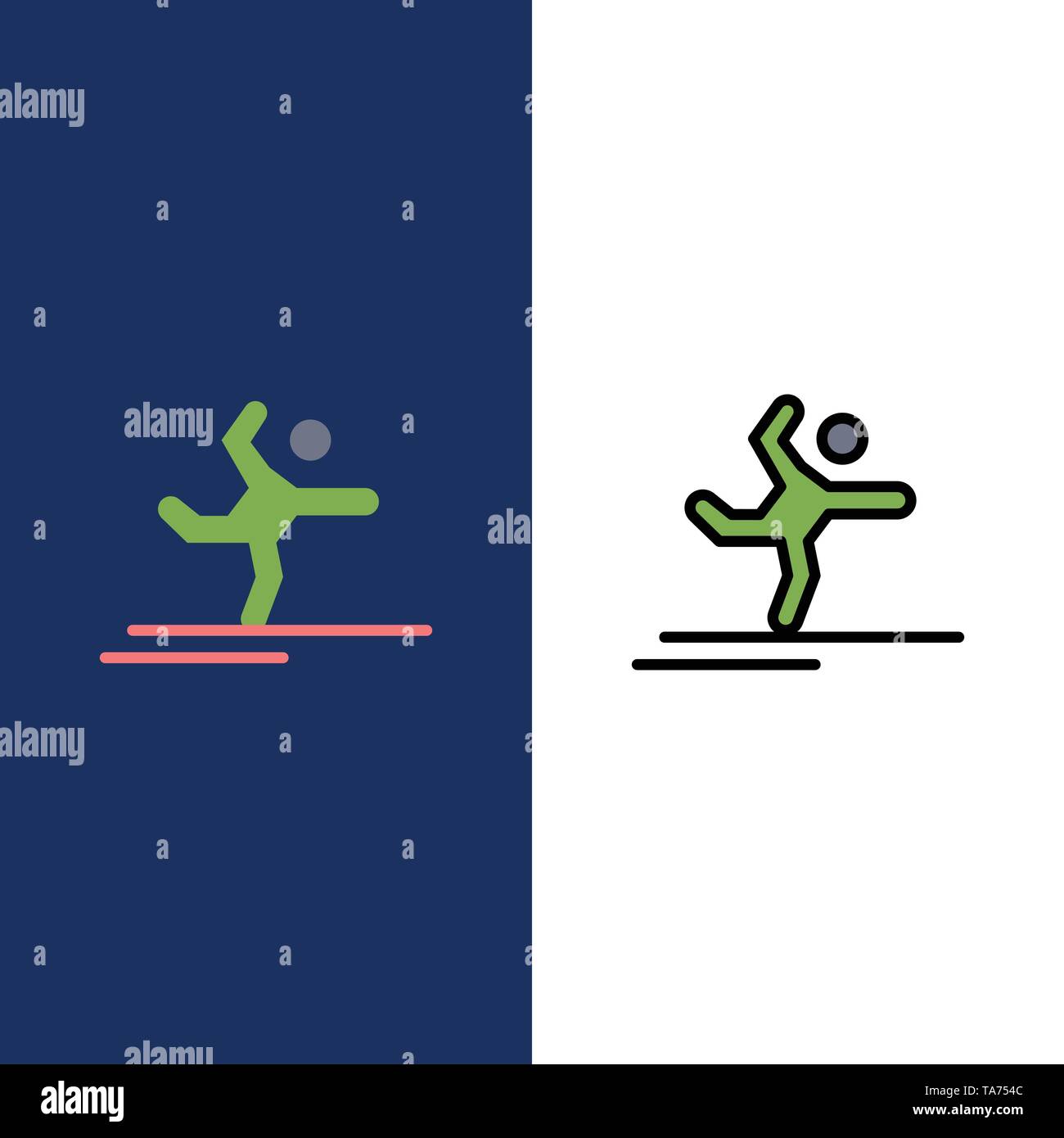 Artistic gymnastics icons Stock Vector Images - Alamy