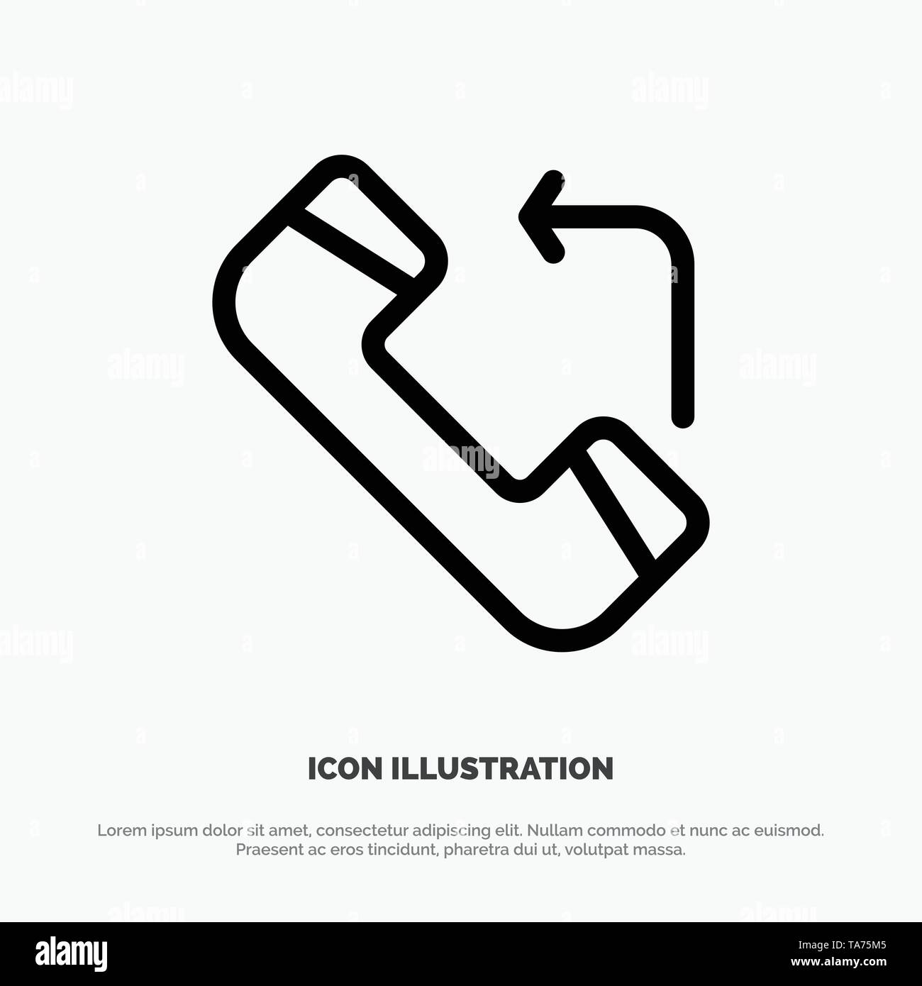 Answer call vector vectors hi-res stock photography and images - Alamy