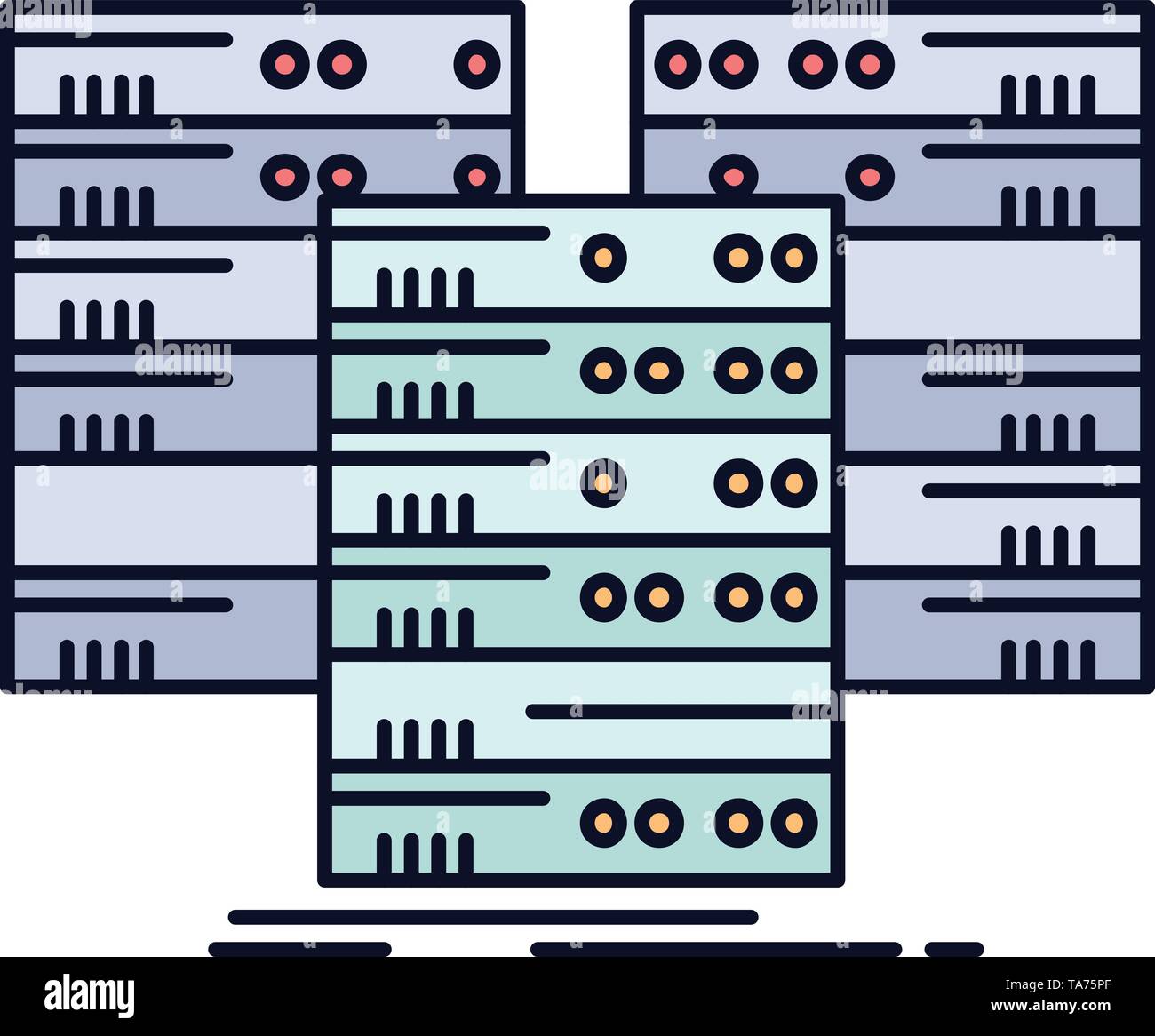 Data center vector vectors hi-res stock photography and images - Alamy