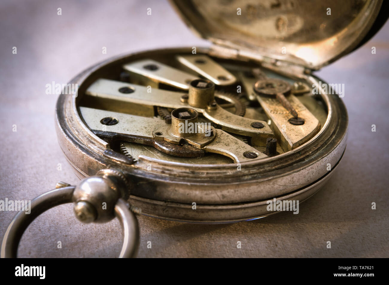 Old vintage pocket watch Stock Photo - Alamy