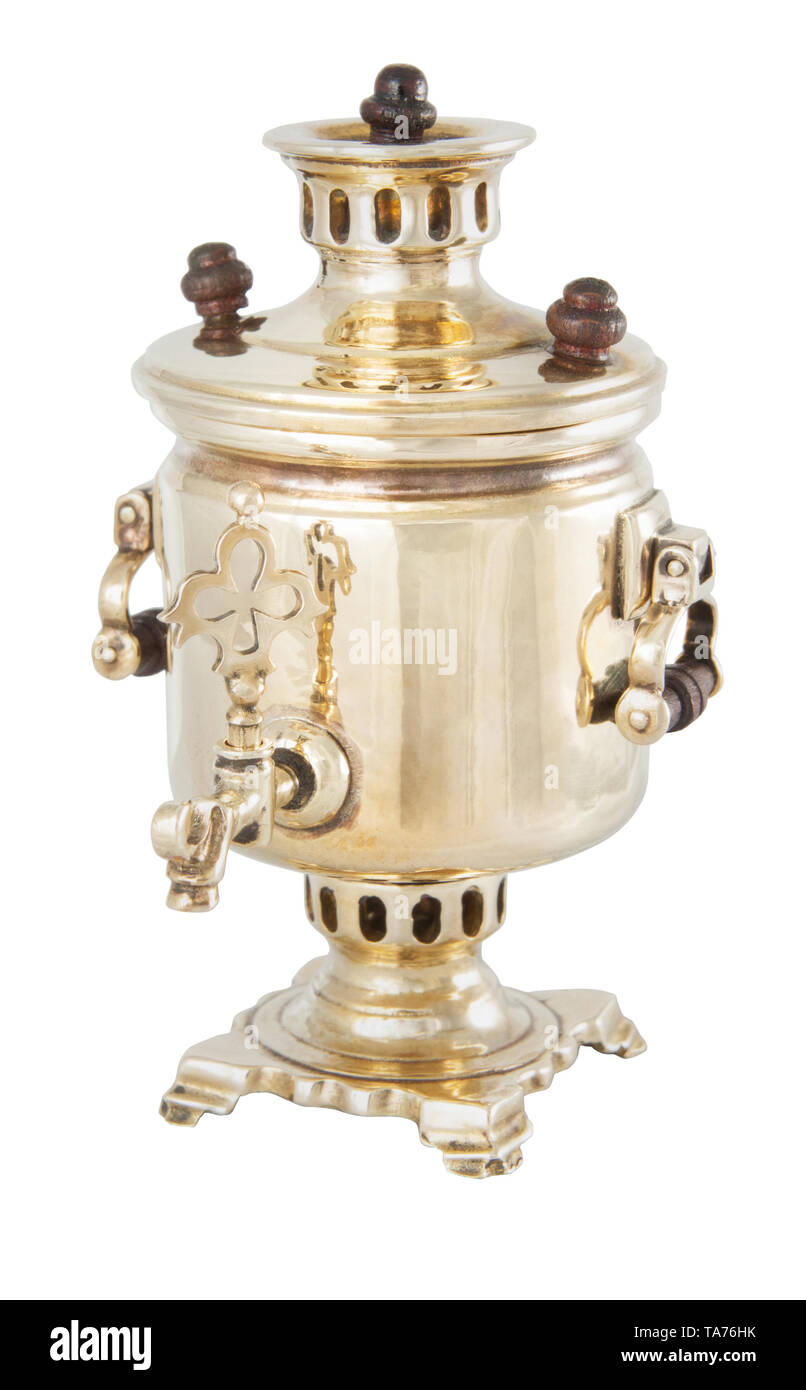 Gold samovar Cut Out Stock Images & Pictures - Alamy