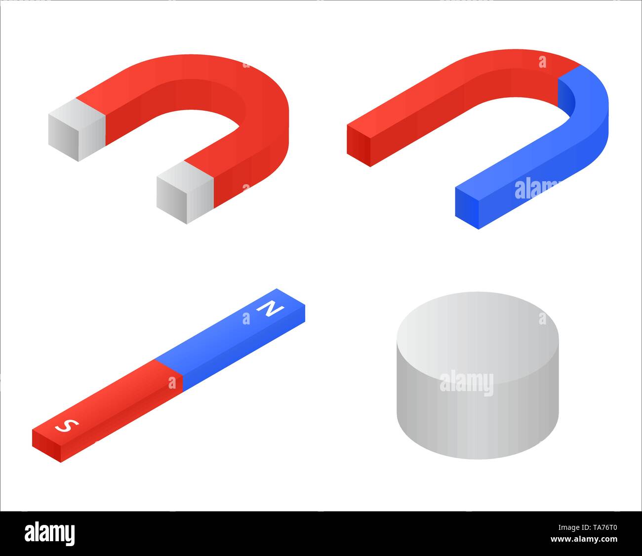 Bar magnets Stock Vector Images - Alamy