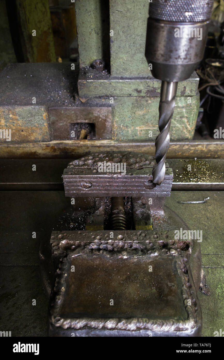 Old drilling machine hi-res stock photography and images - Alamy