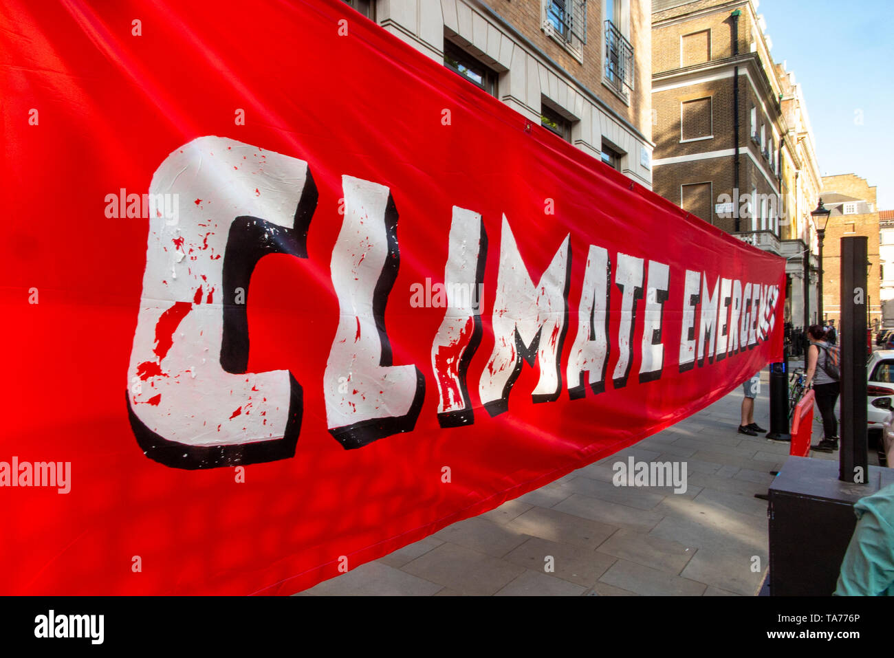 22nd May 2019 Greenpeace demonstrate outside BP Headquarters in St ...
