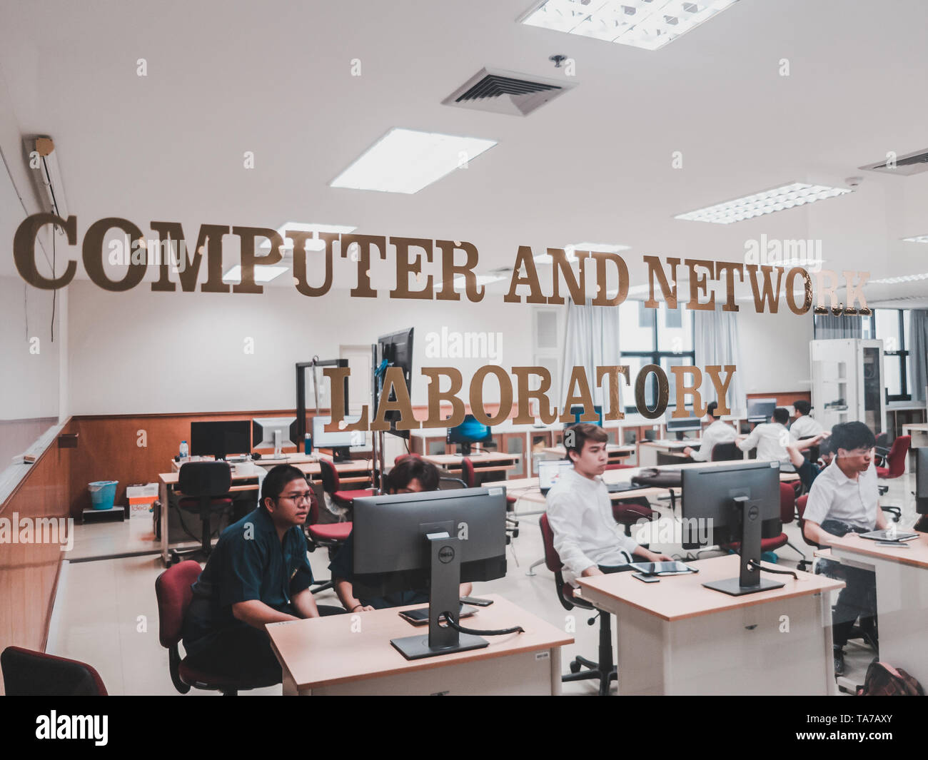 Computer Engineering students working in Computer and Network ...