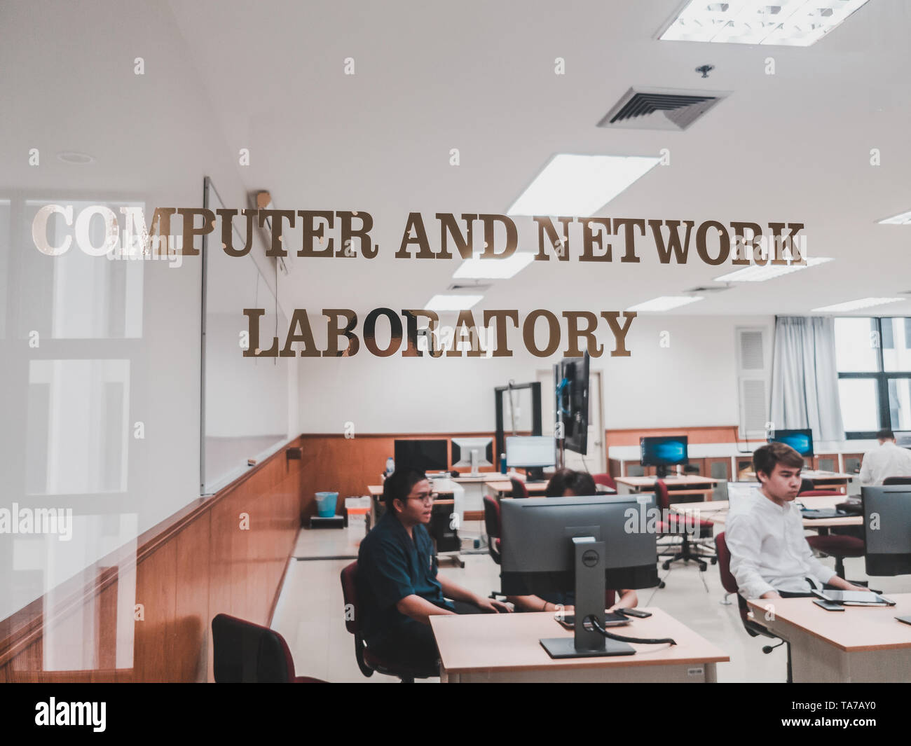 Computer Engineering students working in Computer and Network ...