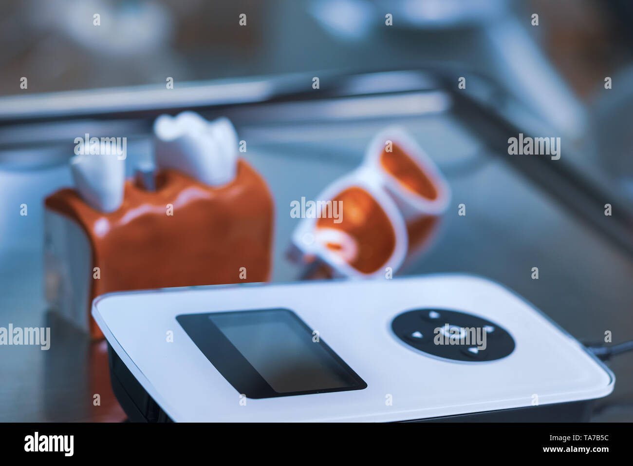 Equipment for implantation on the dentist table Stock Photo - Alamy