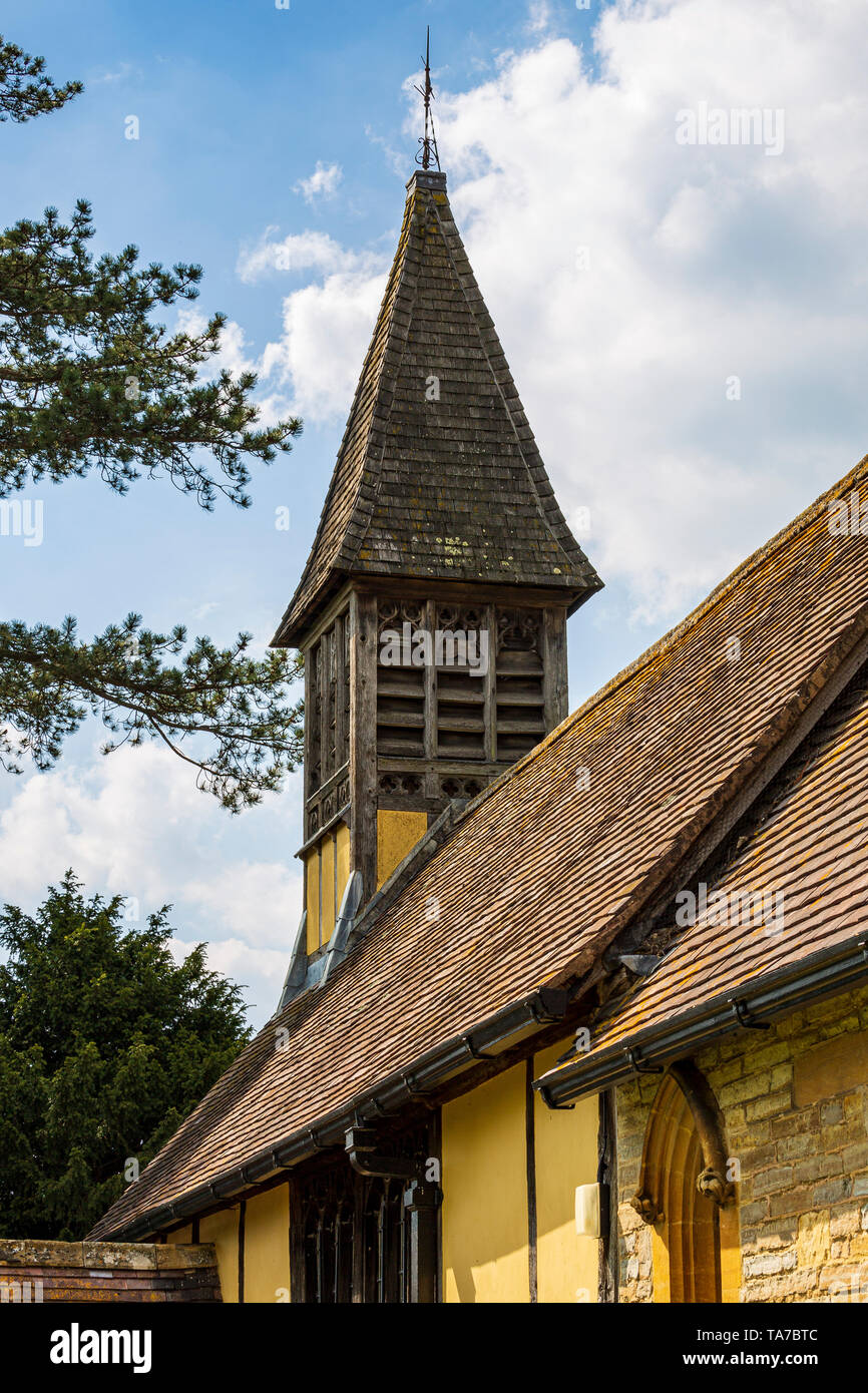 The Timber-frame Tower of the 14th Century St Peter's Church at Besford ...