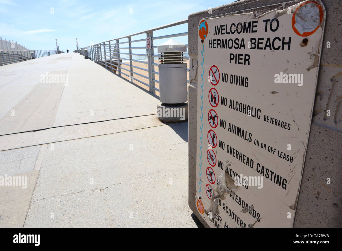 view of HERMOSA BEACH (California Stock Photo - Alamy