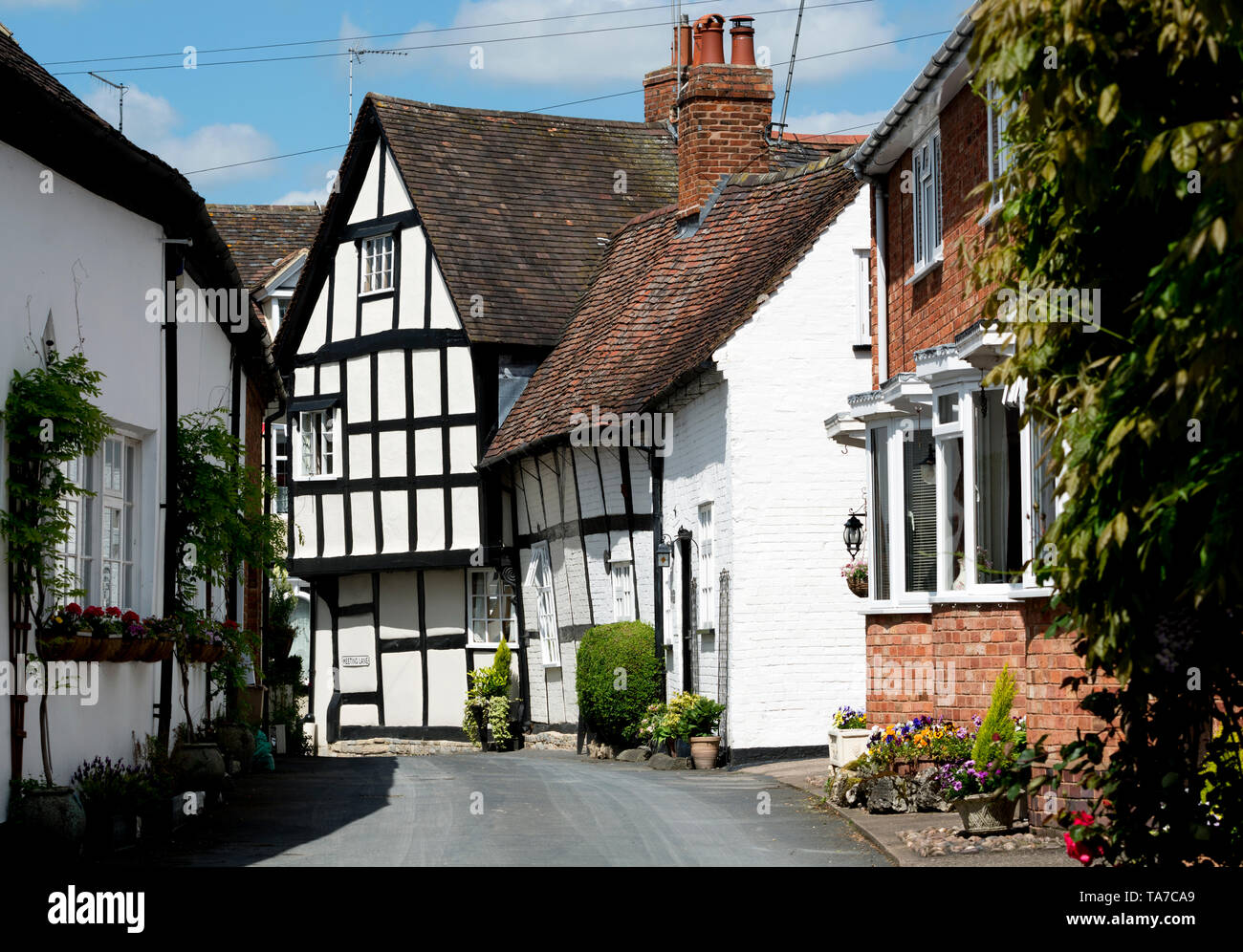 Meeting Lane, Alcester, Warwickshire, England, UK Stock Photo - Alamy