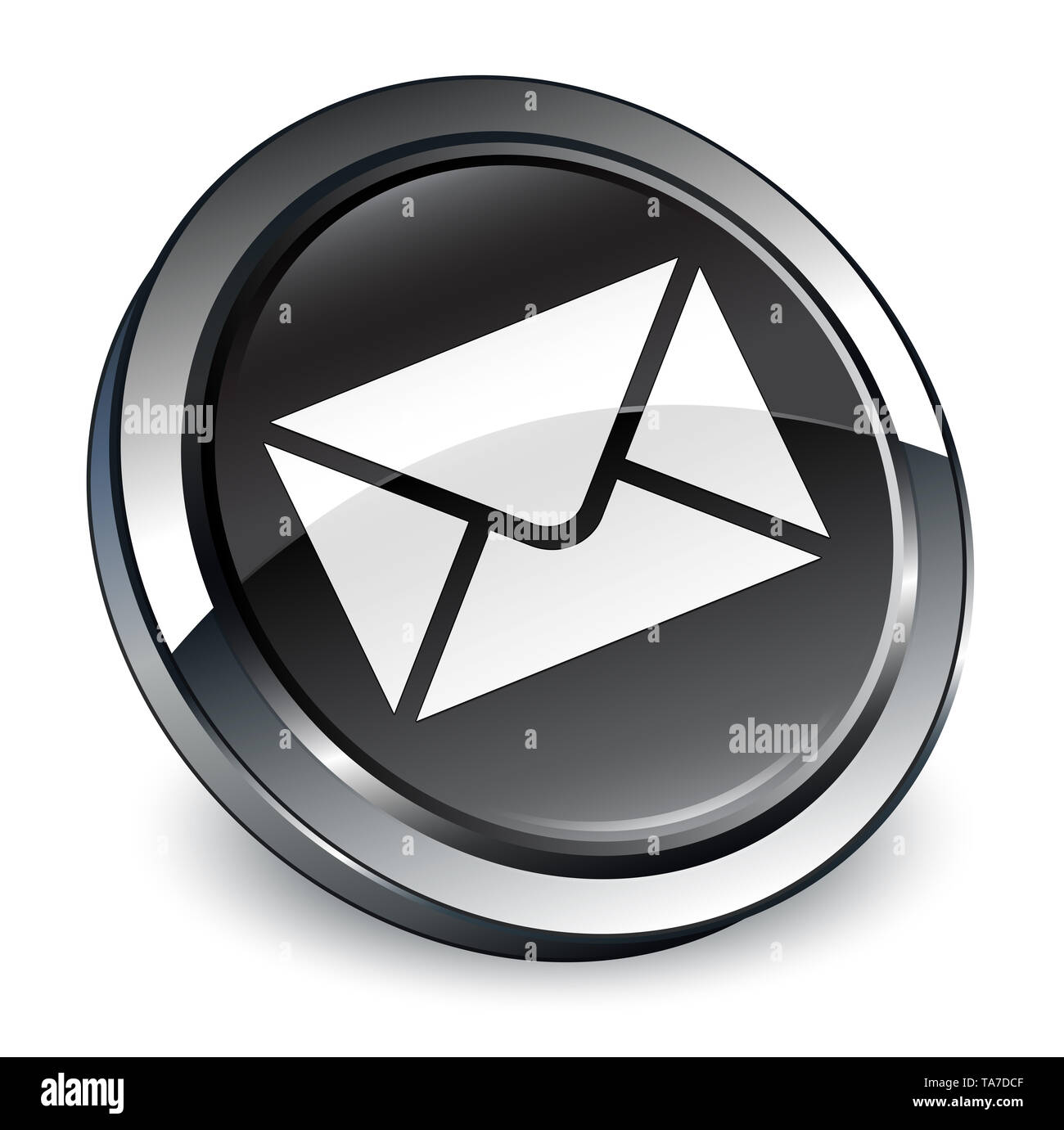 Black Circle Email Icon