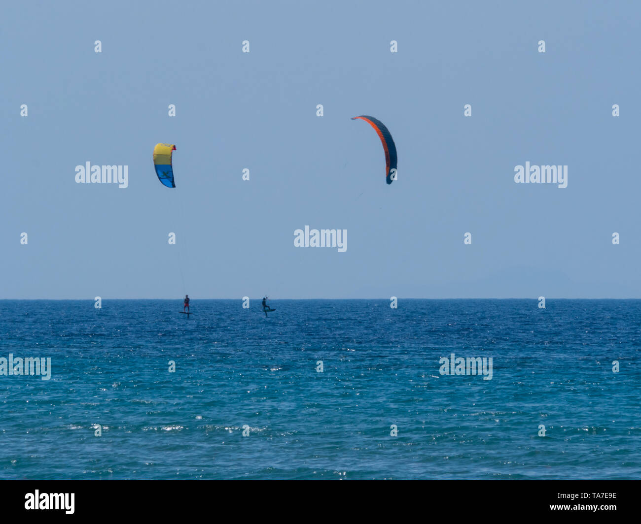 Summer water sports in clear open sea ocean Stock Photo - Alamy