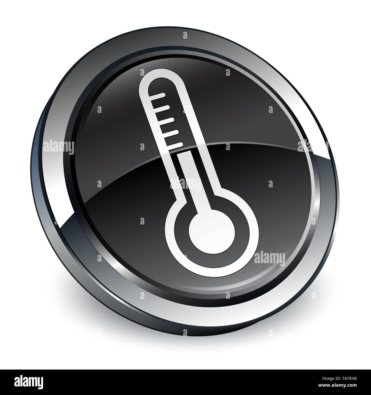 Medical thermometer icon black hi-res stock photography and images - Alamy