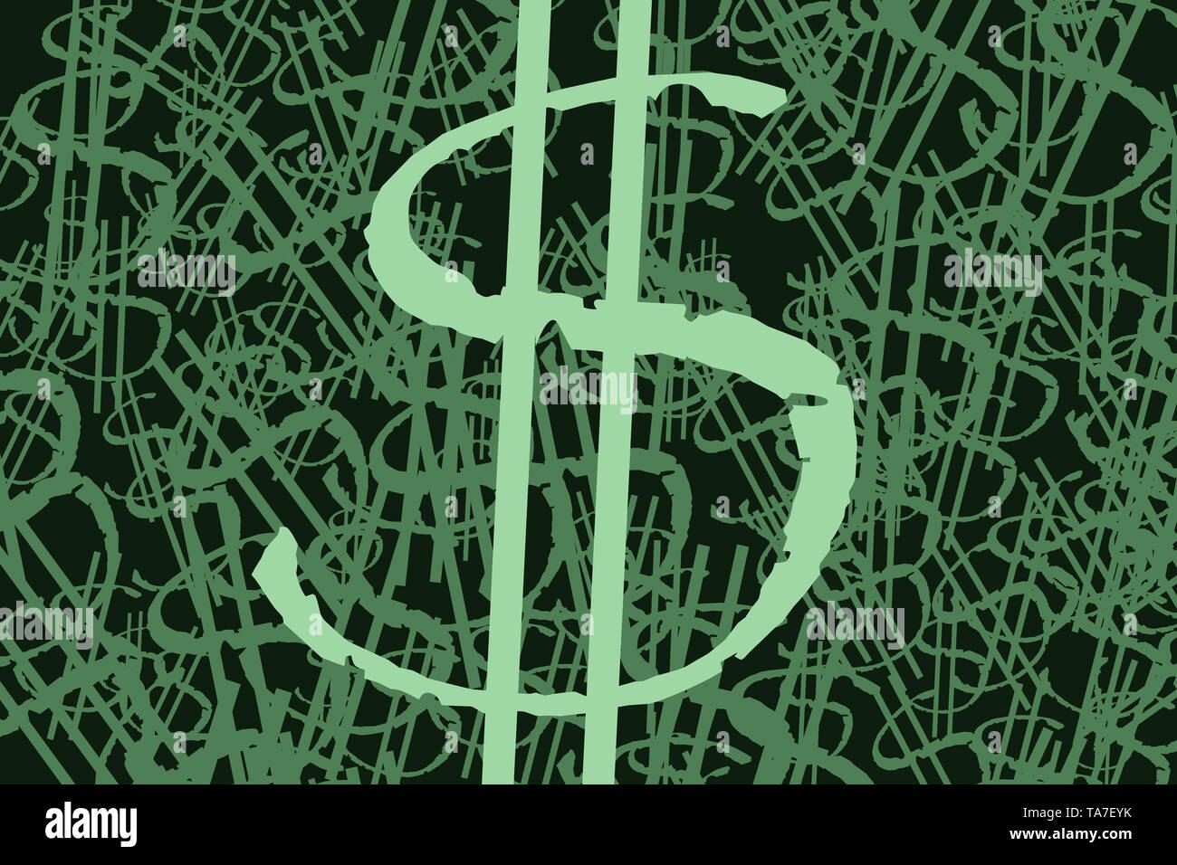 background from dollar symbol, color illustration Stock Photo - Alamy