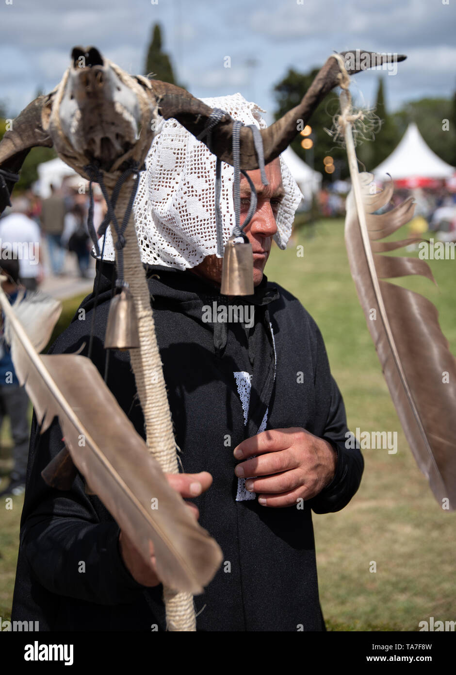 Iberic costumes International Festival 2019 in Belem in Lisbon Stock ...