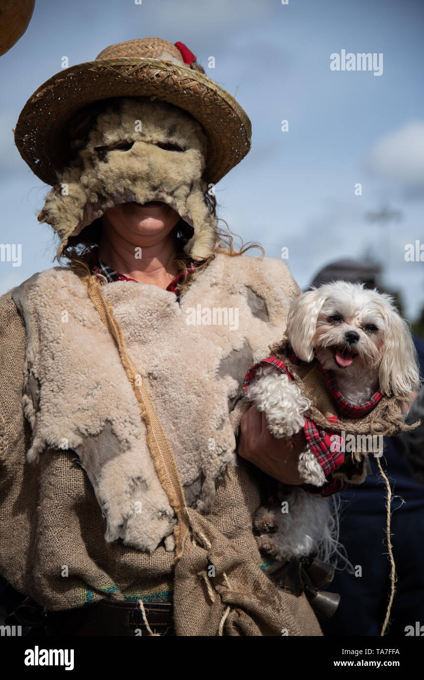 Iberic costumes International Festival 2019 in Belem in Lisbon Stock ...