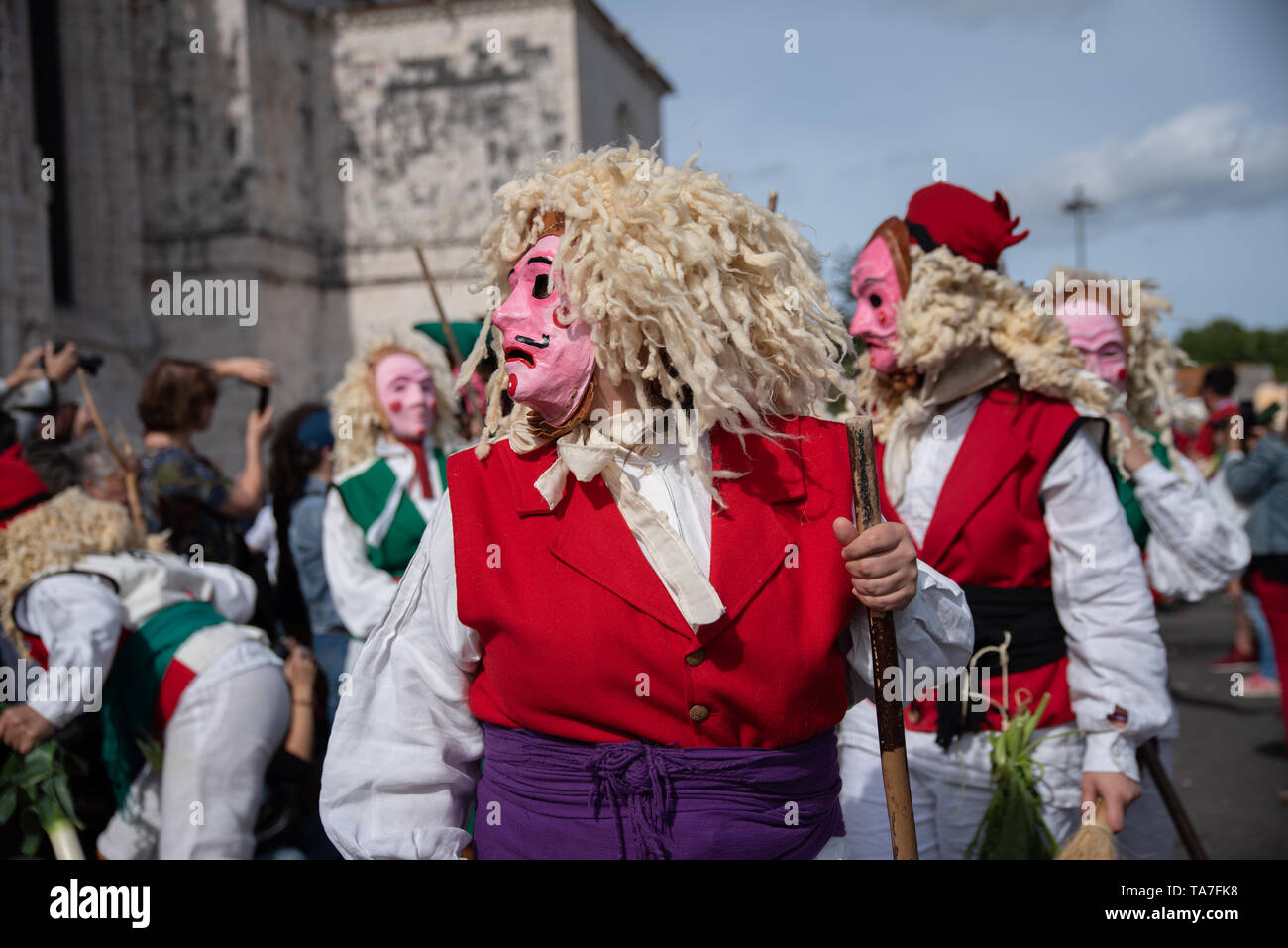 Iberic costumes International Festival 2019 in Belem in Lisbon Stock ...