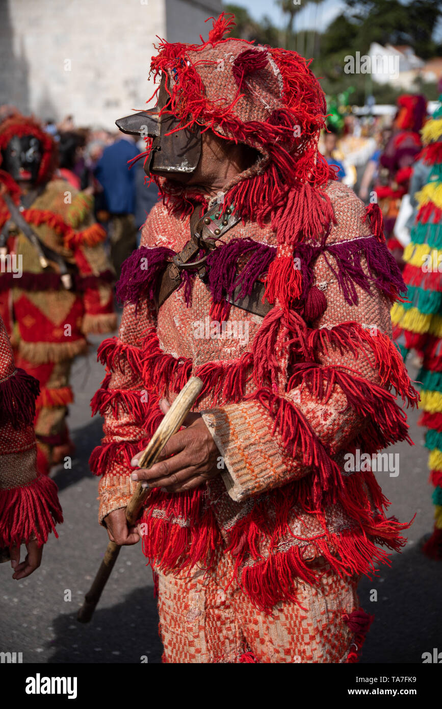 Iberic costumes International Festival 2019 in Belem in Lisbon Stock ...