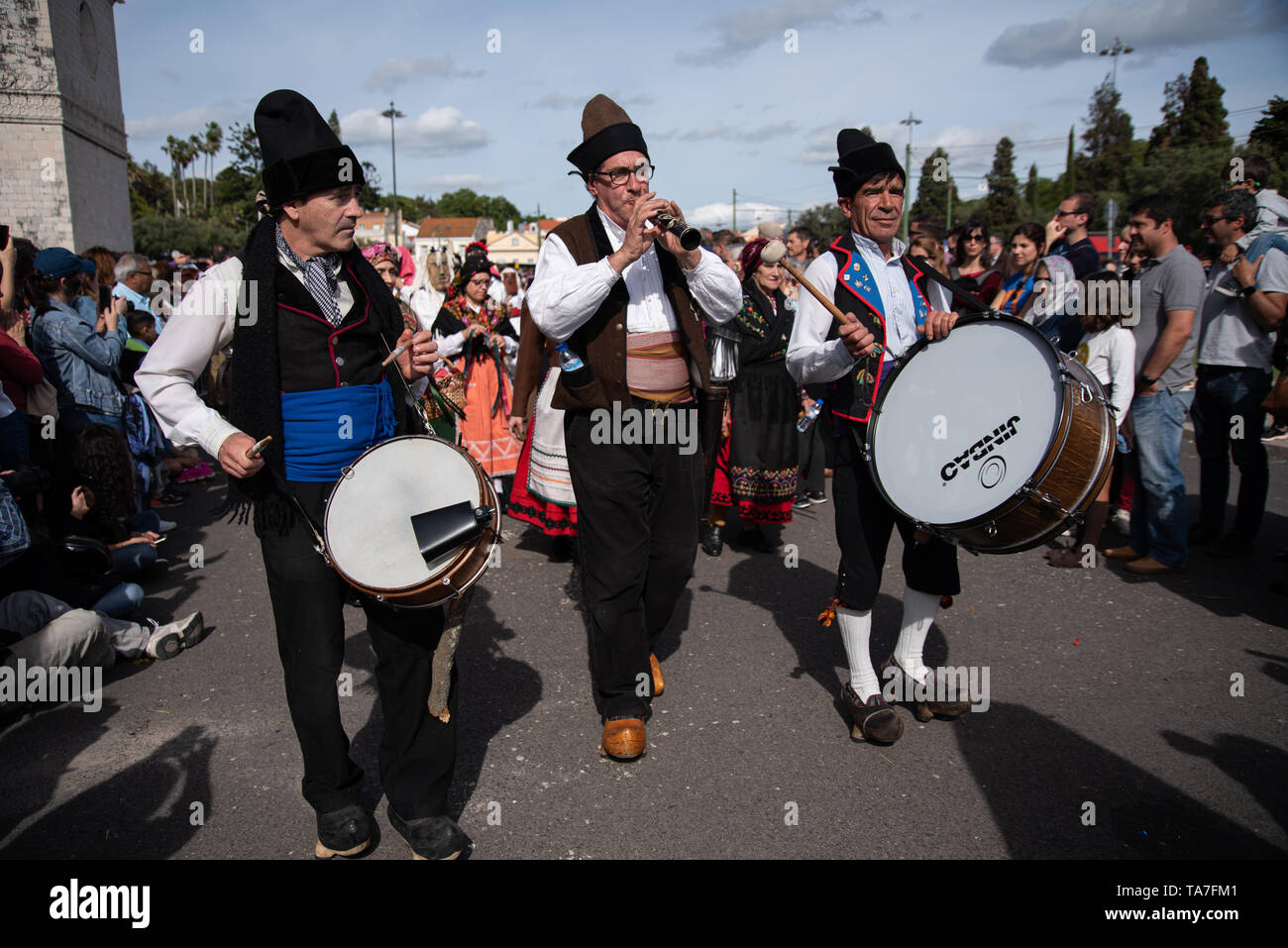 Iberic costumes International Festival 2019 in Belem in Lisbon Stock ...