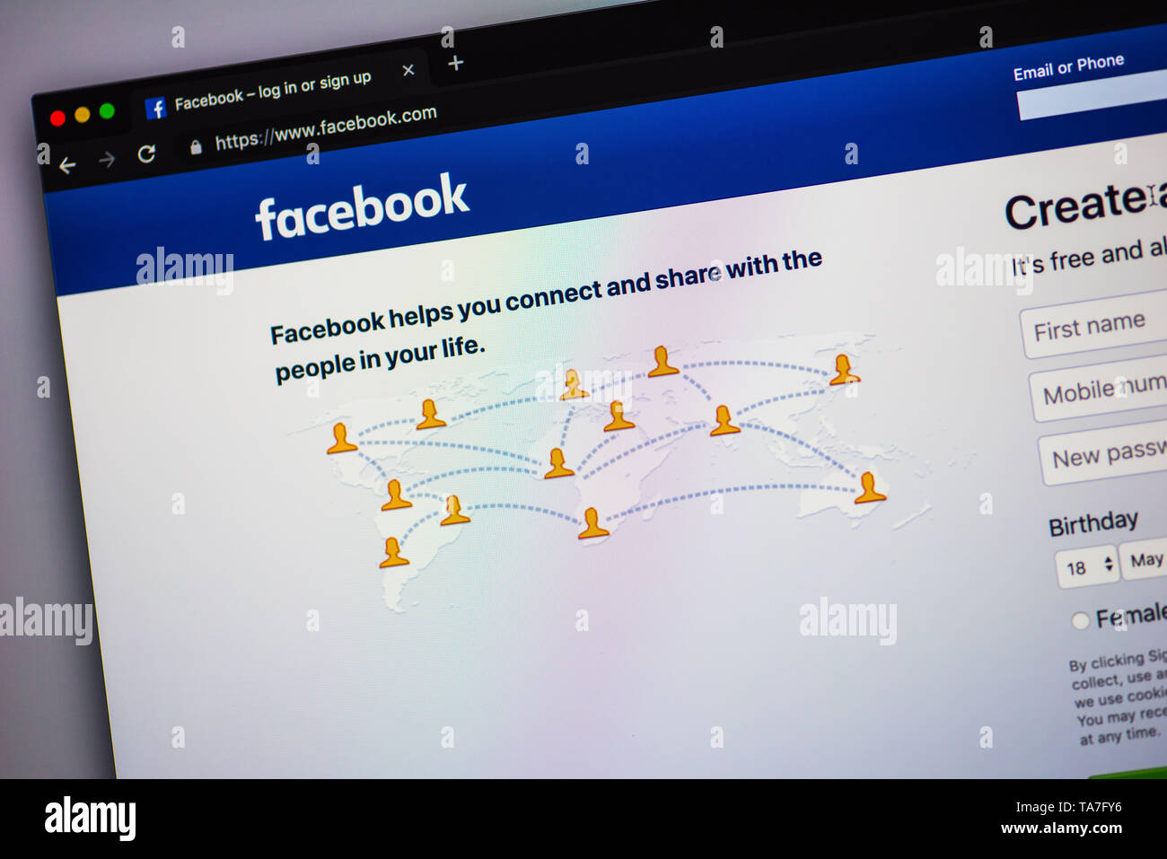 Facebook Login Page Stock Photos & Facebook Login Page Stock Images - Alamy