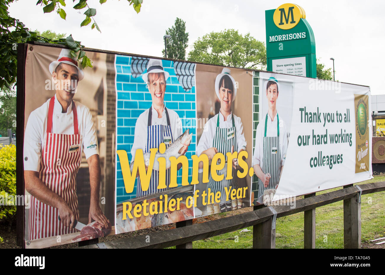 Outside morrisons shop hi-res stock photography and images - Alamy