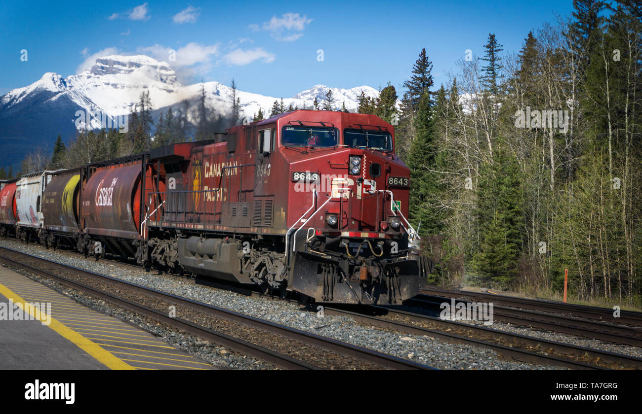 CP Railway Banff Alberta Canada Stock Photo - Alamy