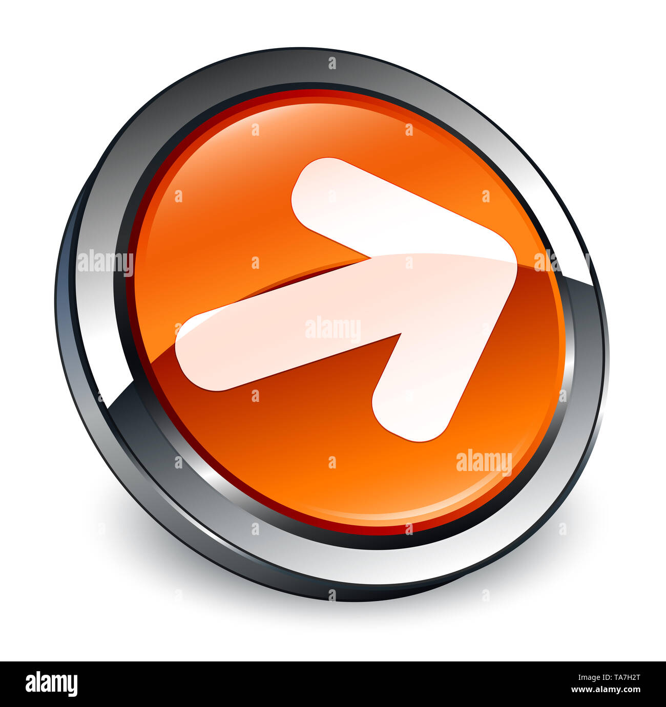 Next arrow icon isolated on 3d brown round button abstract illustration ...