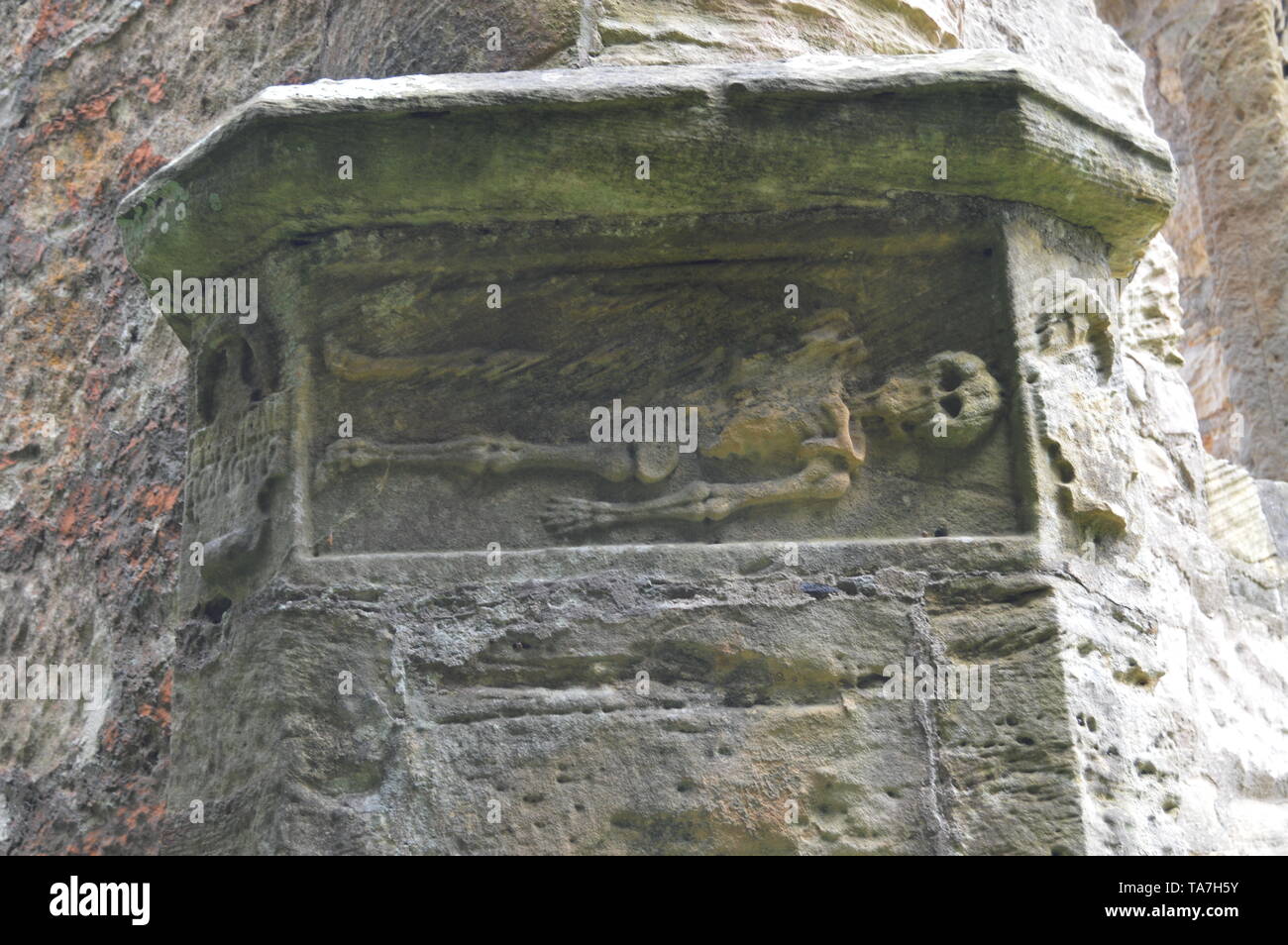 Church with gravestones of former residents of Balcarres House and ...