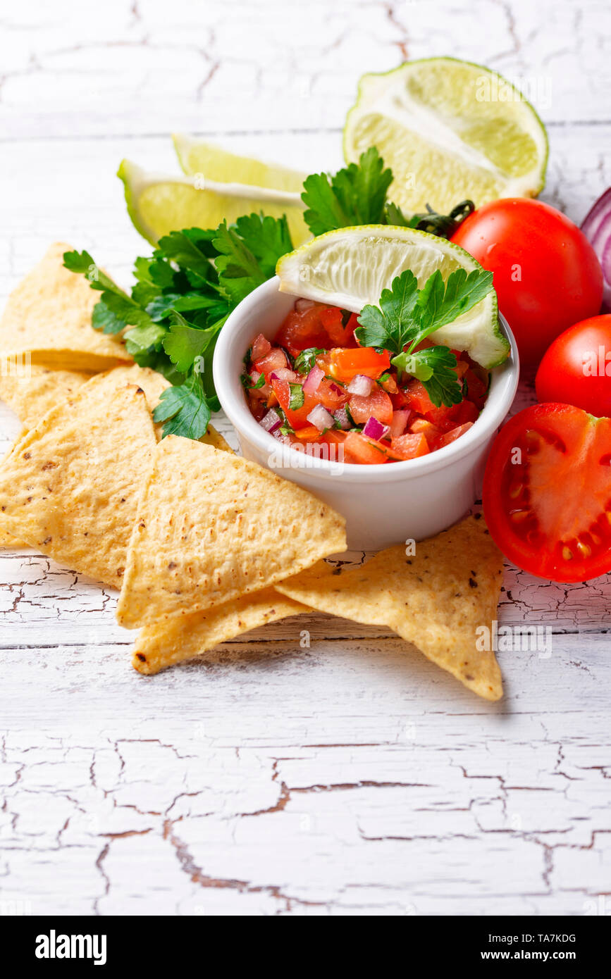 Traditional mexican tomato salsa sauce Stock Photo - Alamy