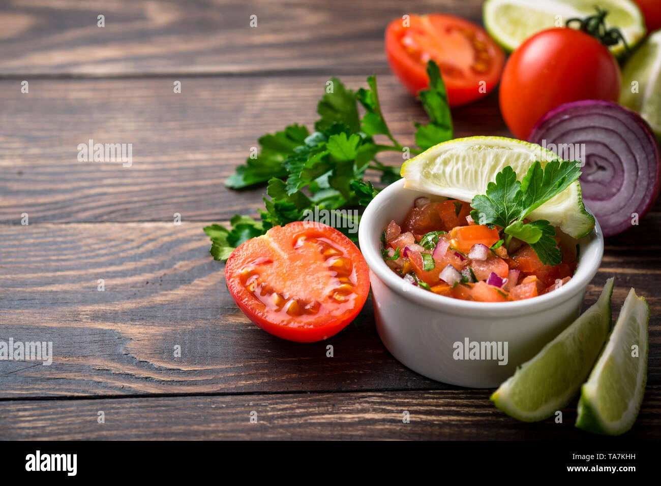 Traditional mexican tomato salsa sauce Stock Photo - Alamy