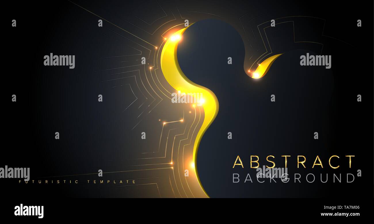 Technology dark background Stock Vector Images - Alamy