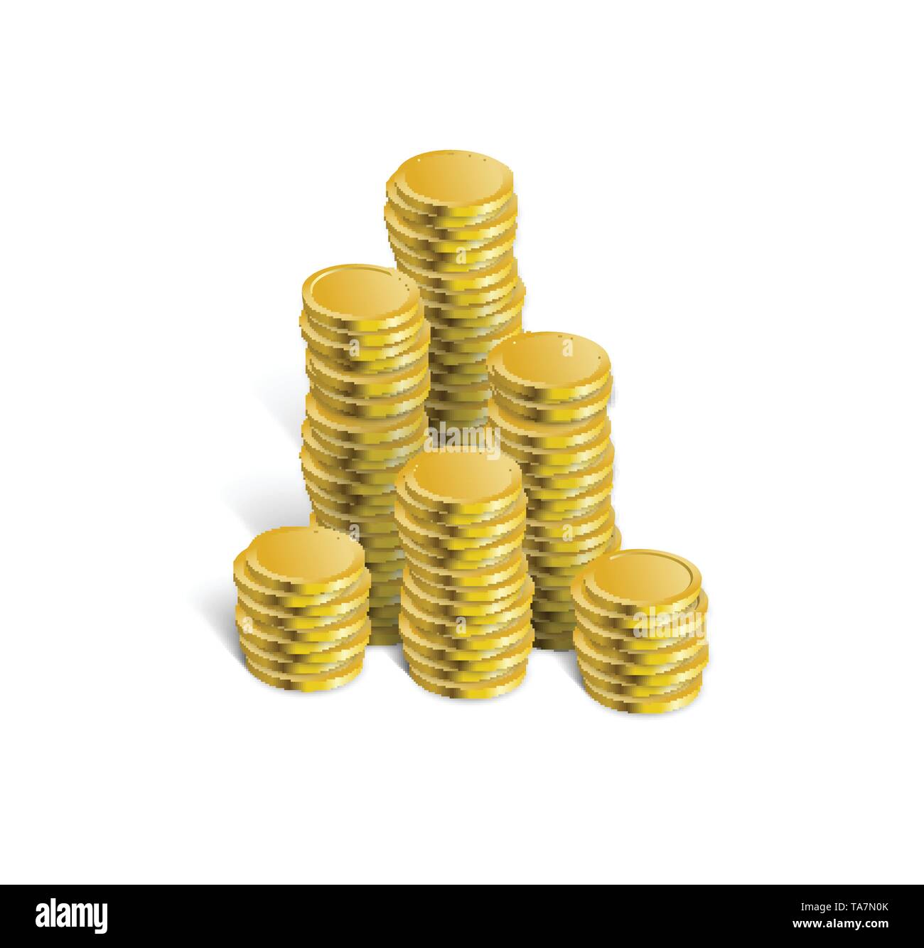 Stacked metal Stock Vector Images - Alamy