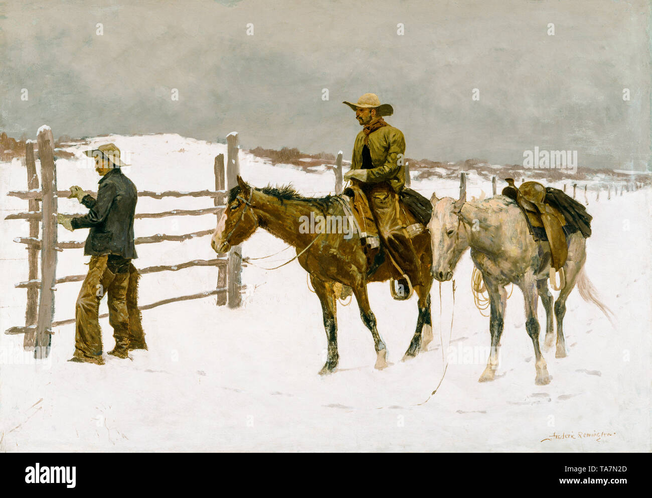 Frederic remington cowboys hi-res stock photography and images - Alamy
