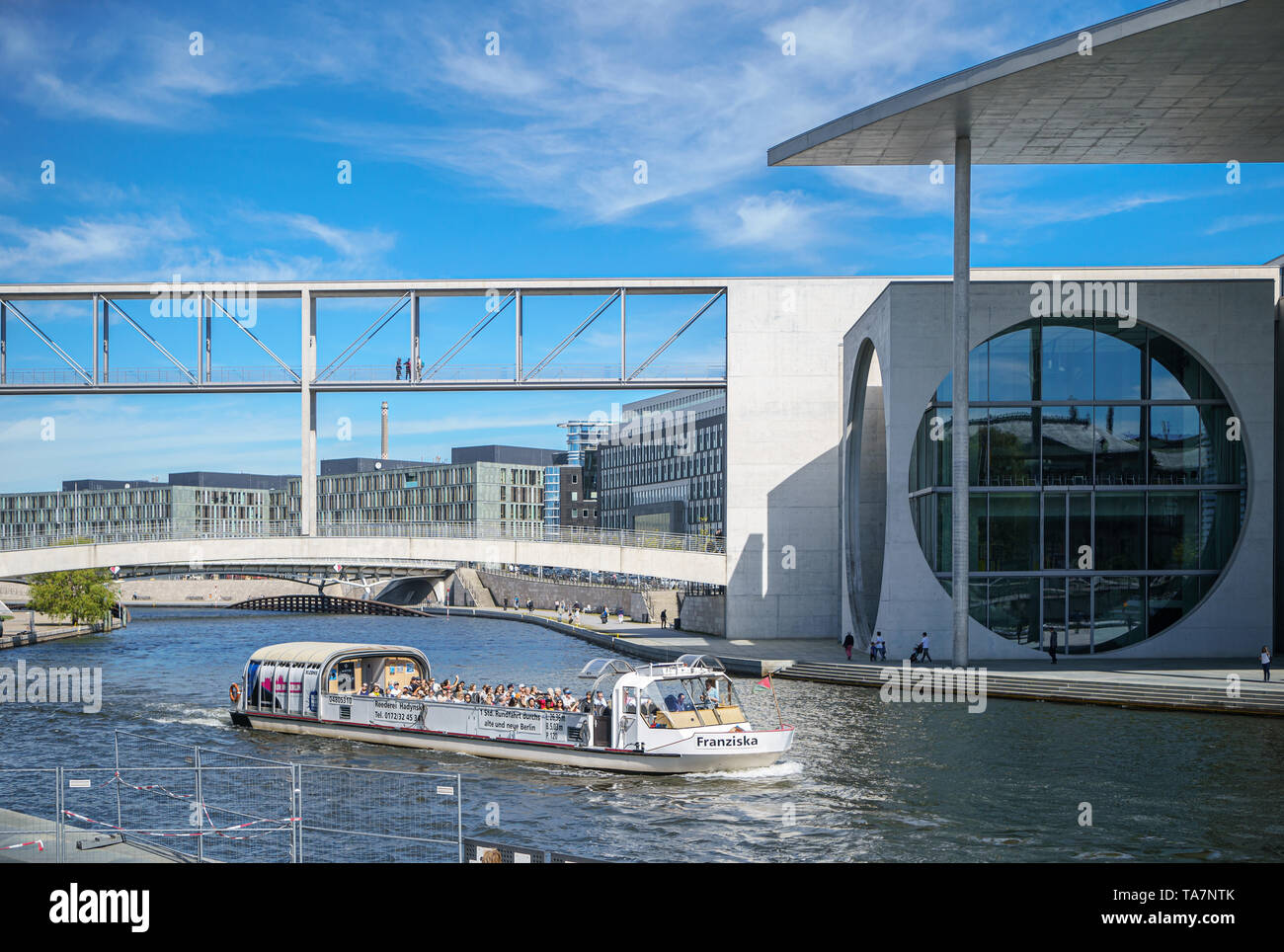 BERLIN,GERMANY,2019: Building of German Chancellery or Bundeskanzleramt ...