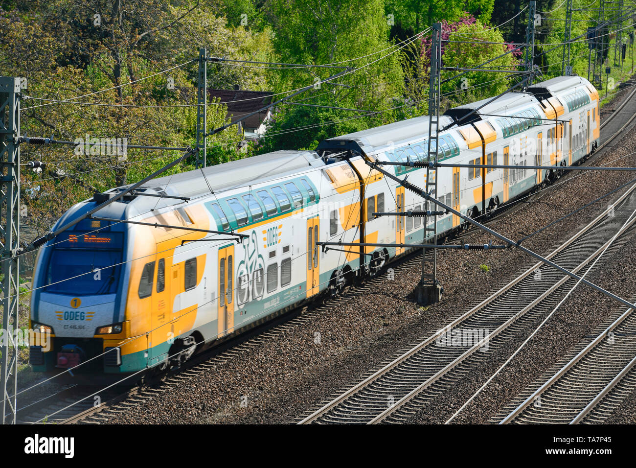 Regional express train ODEG, Spandau, Berlin, Germany, Regionalexpreß ...