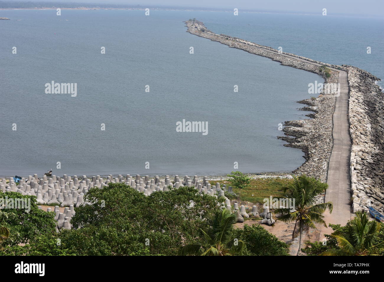 Kollam, Kerala, India: March 2, 2019 - Tangasseri Lighthouse and ...