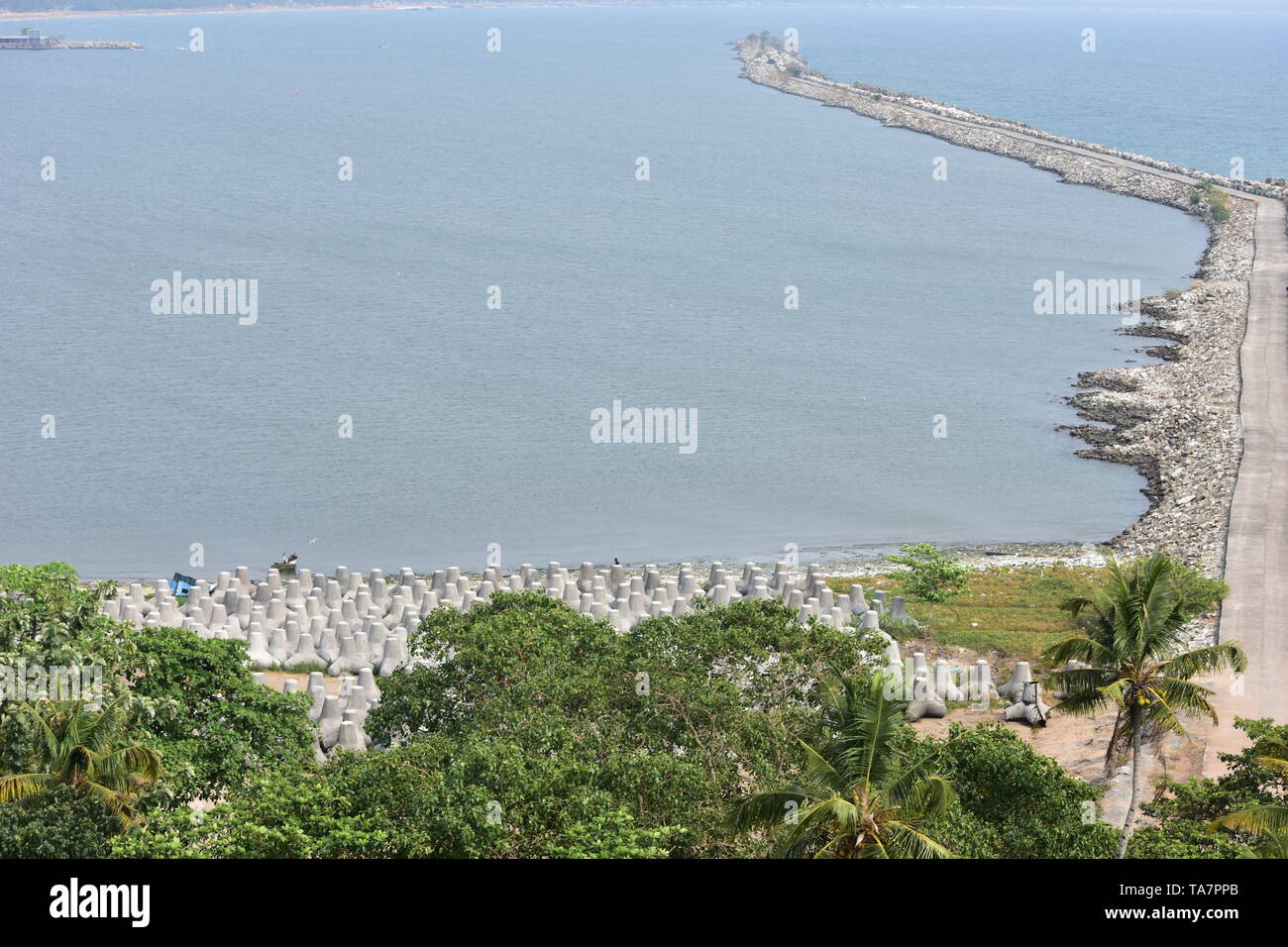 Kollam, Kerala, India: March 2, 2019 - Tangasseri Lighthouse and ...